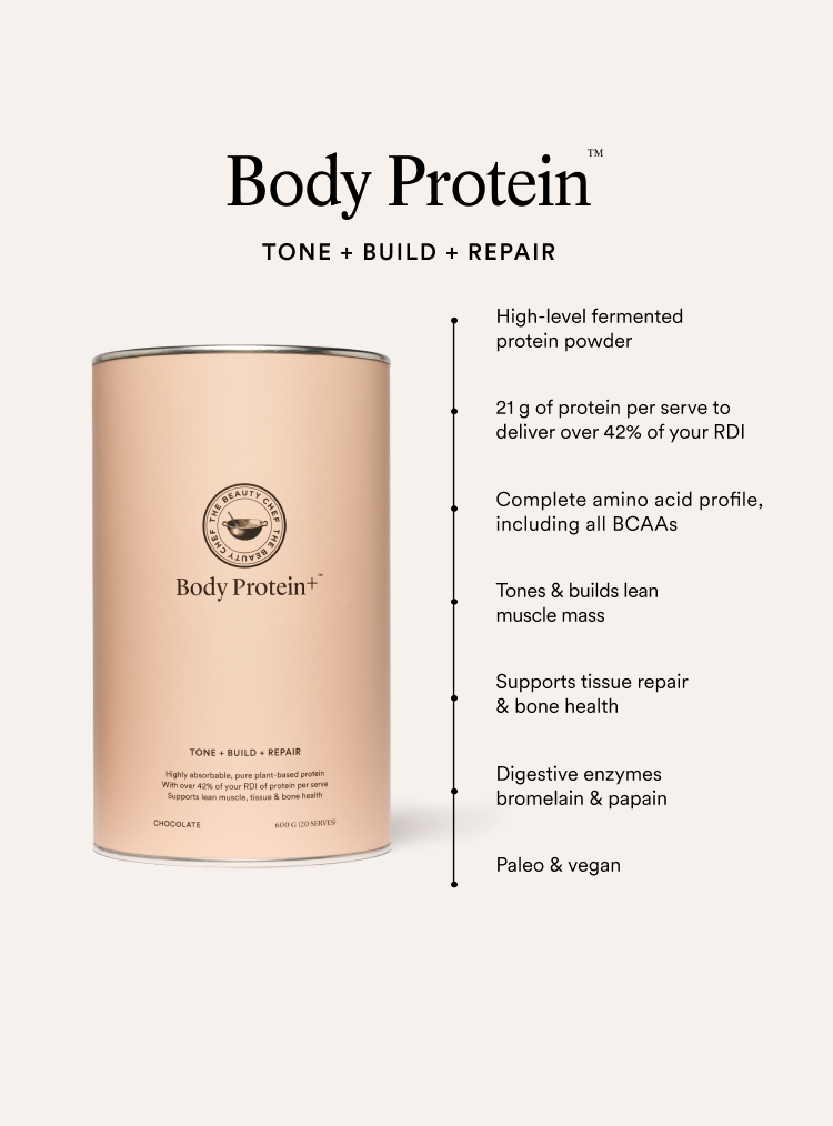 Body Protein+ Vegan Protein Powder - Chocolate – The Beauty Chef